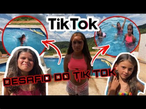 Desafio Na Piscina Quem Errar O Tik Tok Cai Youtube