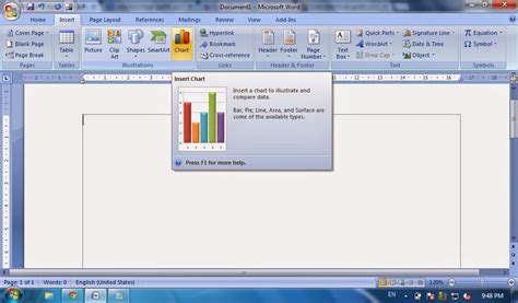 Cara Membuat Grafik Pada Microsoft Word Chart Ms Word Tutorial Komputer