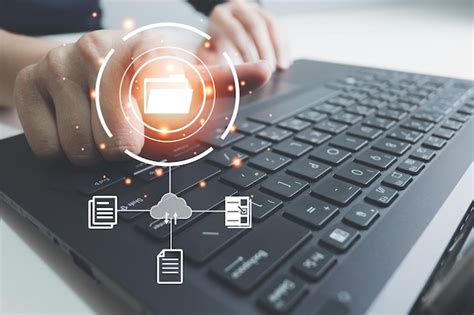 Premium Photo Officer Using Laptop Manage Files Document Management