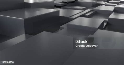 추상적인 무작위 공간 큐브 벽 개념 기하학적 블록 벽 움직이는 배경입니다 단색 배경 블록 큐브입니다 0명에 대한 스톡 사진 및 기타 이미지 Istock