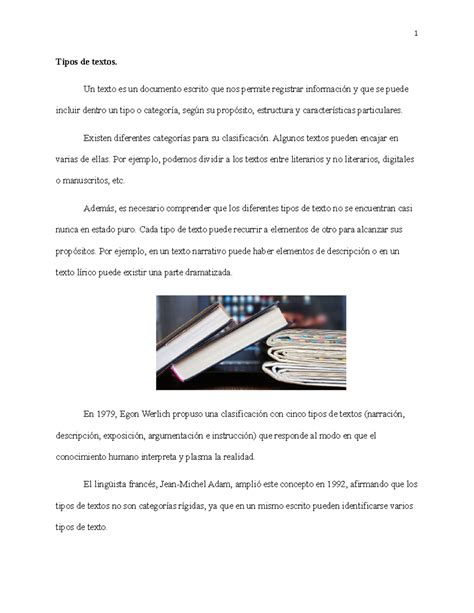 Tipos De Textos Y Funciones Del Lenguaje Tipos De Textos Un Texto Es