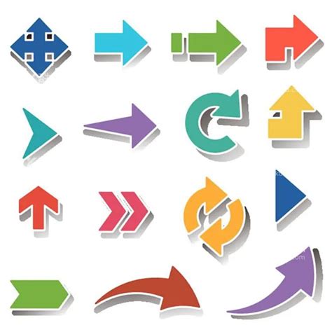 箭头 源文件下载【酷图网】箭头 卡通 手绘箭头 符号 方向标志 流程 光标指示 指向 指针 上下左右 花瓣网