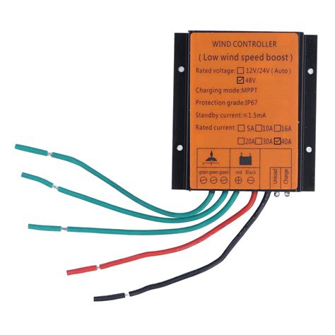 Gseagtia Wind Charge Controller 48v 600w Mppt Low Voltage Charging Ip67