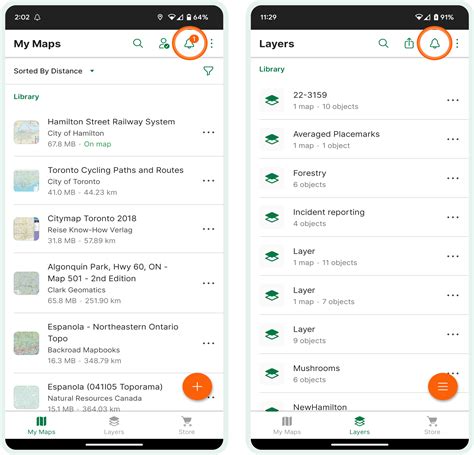 Notification Center Avenza Maps