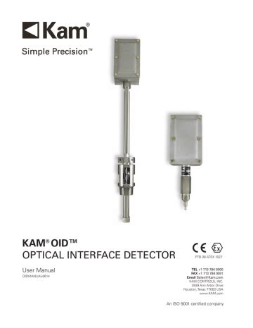 KAM Optical Interface Detector OID User Manual Manualzz