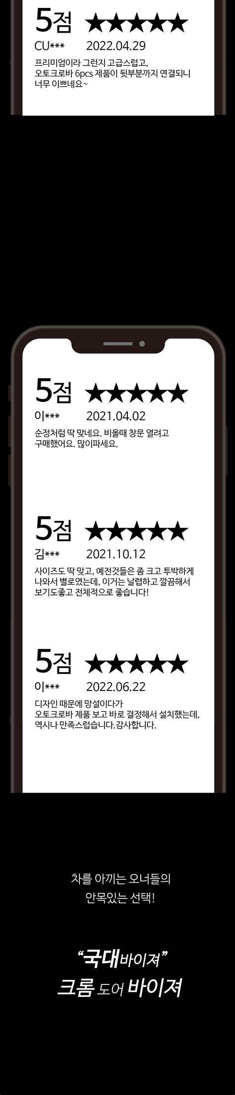 Kgm 액티언 2세대 J120 24~ 오토크로바 크롬 썬바이저 4pcs