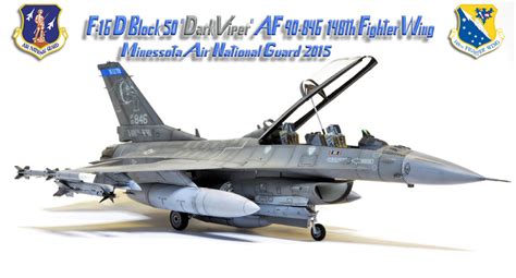 F 16 D Block 50 „dark Viper“ Minessota Air National Guard 2015 Kinetic 1 48 Airwingmodels