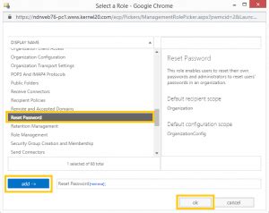How To Reset Exchange Mailbox Password