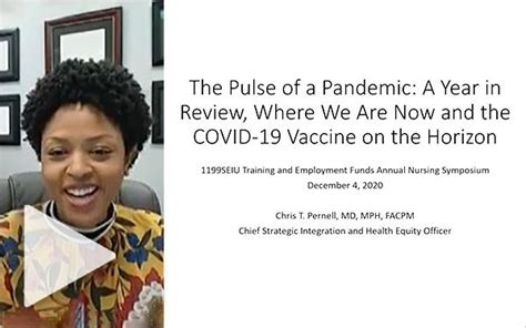 Dr Chris Pernell Describes “the Pulse Of A Pandemic A Year In Review