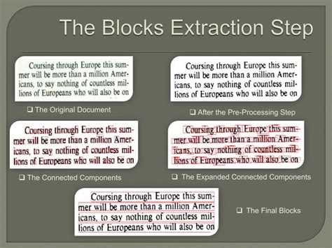 text extraction using document structure features and support vector