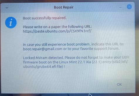 Bootrepair Nvram Locked General Help Zorin Forum
