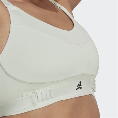 Adidas Fastimpact Luxe Run High Support Bra Green Adidas Qa