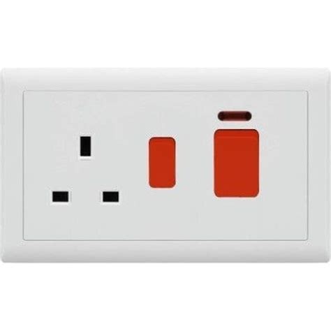 Electric Ultimate Cooker Control Unit Socket Ivory 45A And 13A