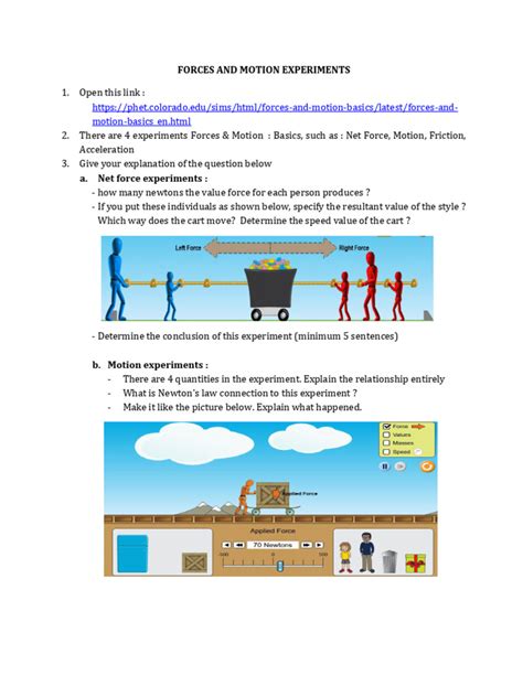 Forces And Motion Experiment Guide Pdf