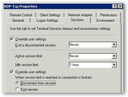 Force Terminal Services Clients To Disconnect When Idle Learn About