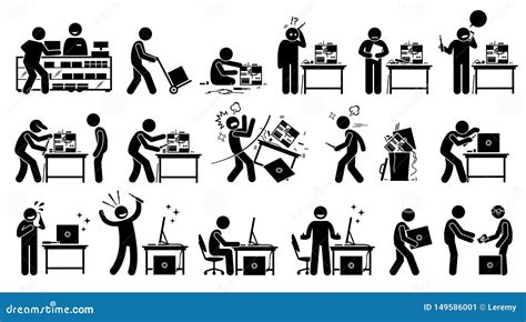 Man Fixing Repairing Setup And Assembling A New PC By Custom Build The Computer Cliparts