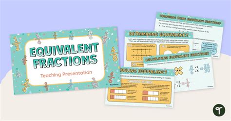 Equivalent Fractions Poster