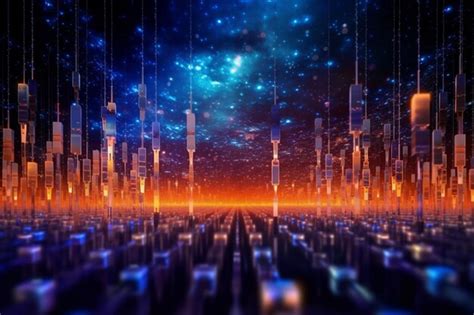 Premium AI Image Abstract Technology Background Big Data Concept