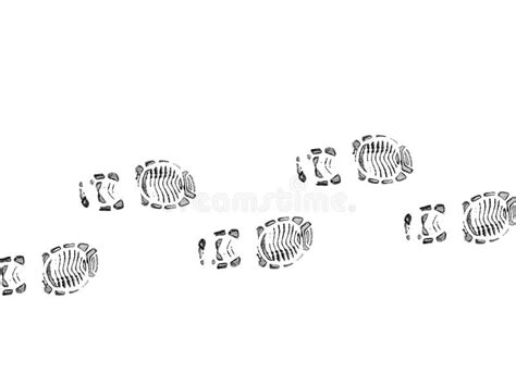 Boot Print Stock Vector Illustration Of Walking Dirty 12983864