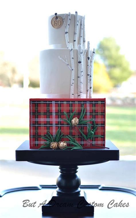Winter Themed Birthday Cake Decorated Cake By Elisabeth Cakesdecor