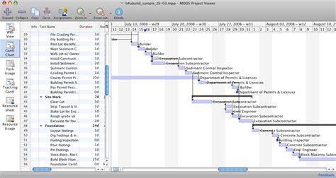 MS Project Viewer For Mac Main Window MS Project Viewer MOOS Project Viewer Is A Microsoft