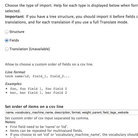 intro to taxonomy csv part 2 import terms with custom fields webwash