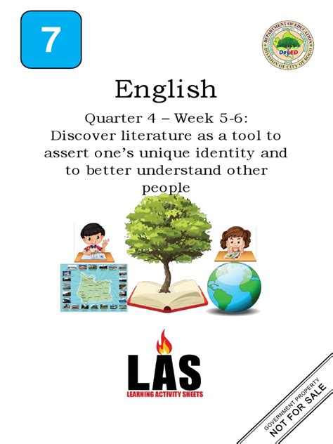 English 7 Q4 Wk5 6 Discover Literature As A Tool To Assert Ones Unique Identity And To