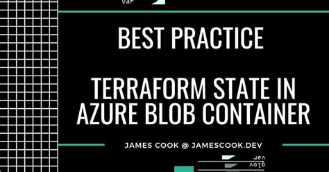 best practice terraform state in azure blob container r azure