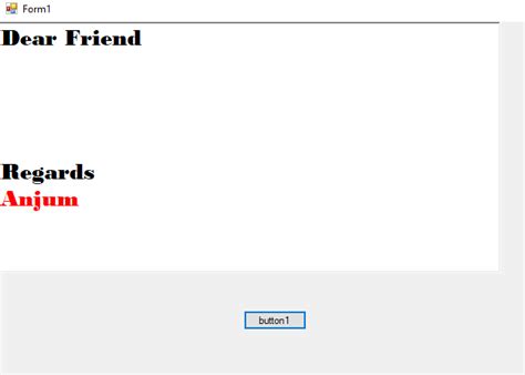 Windows Create Html With Inline Css Including Color Font Etc Of String Richtexbox In C Net