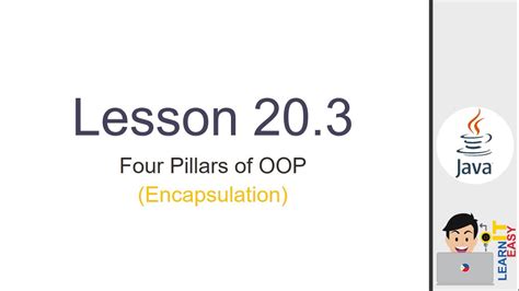 Java Lesson 203 Encapsulation Youtube