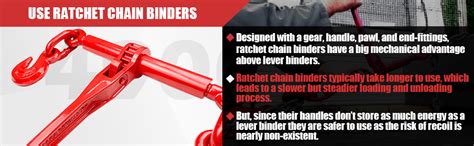 Yatointo Ratchet Chain Binders 38 12‘ 4 Pack Load