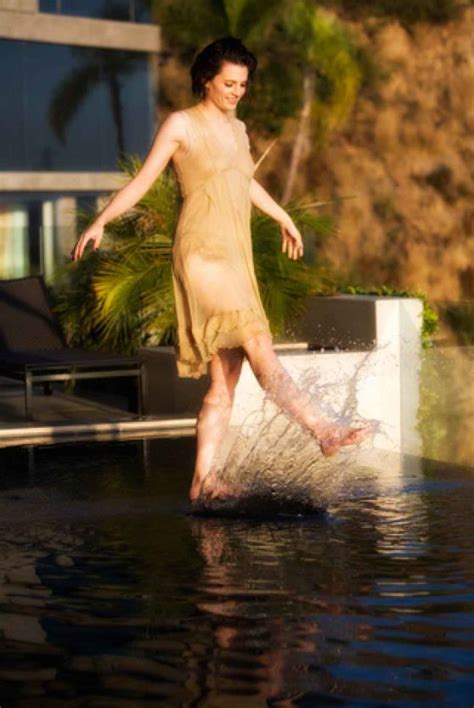 Stana Katic Pool Photoshoot