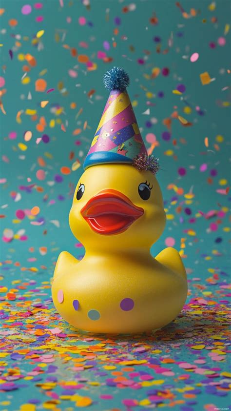 Rubber Duck Wallpaper In 2025 Duck Wallpaper Rubber Duck Birthday