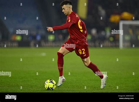 Stephan El Shaarawy Von A S Roma Während Des Coppa Italia