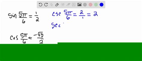 SOLVED If θ π find exact values for sec θ csc θ tan θ cot θ Numerade