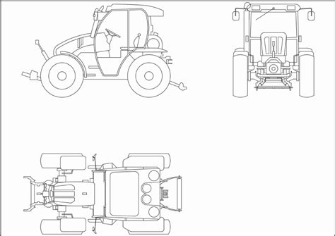Tractor D Mounty In AutoCAD Download CAD Free MB Bibliocad