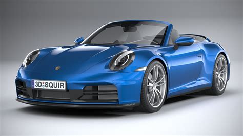 Porsche 911 Carrera Cabriolet 2025 3d Model By Squir