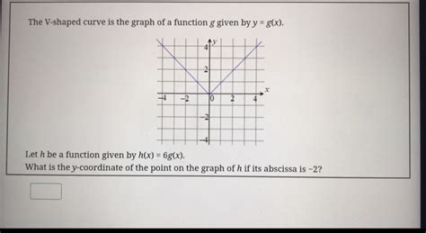 Solved The V Shaped Curve Is The Graph Of A Function G Given