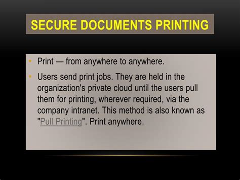 Ppt Secure Printing Powerpoint Presentation Free Download Id
