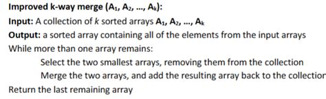 Solved Please Help Me Implement This Version Of K Way Merge