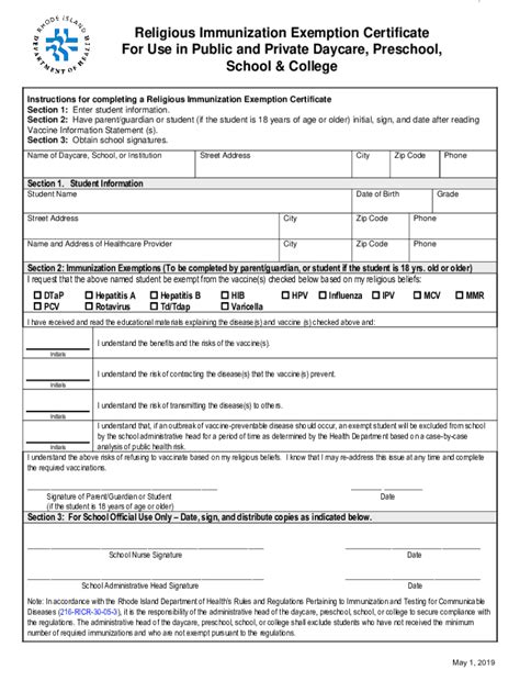 Flu Vaccine Exemption Letter Pdf 2019 2025 Form Fill Out And Sign