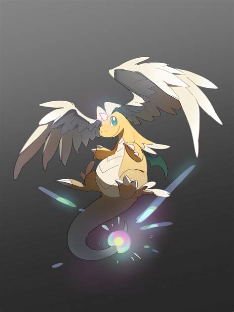 Lanjiujiu Dragonite Mega Dragonite Nintendo Pokemon Absurdres Highres Aqua Eyes Claws