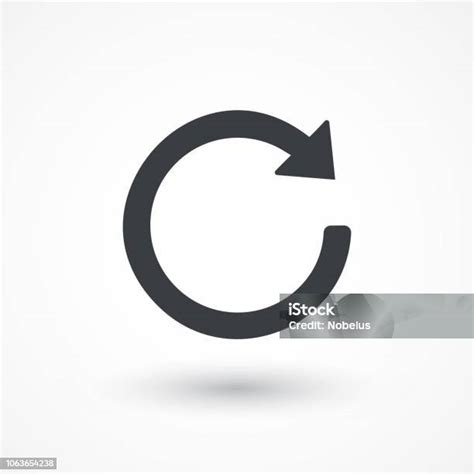 Update Icon In Flat Style Refresh Symbol Control Button Reload Restart