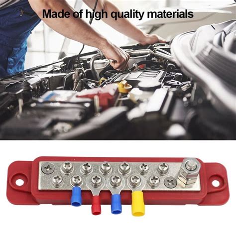 Battery Terminal Distribution Block 8v 150a 12 Terminal Power Distribution Block Bus Bar For Car