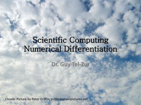 ppt scientific computing numerical differentiation powerpoint