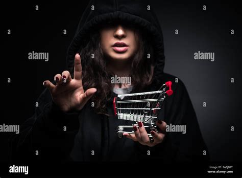 The Female Hacker Hacking Security Firewall Late In Office Stock Photo Alamy