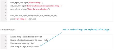 Python Program To Replace Single Or Multiple Charactersubstring In A