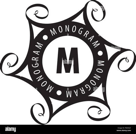 Monogram Vector In Frame Stock Vector Image And Art Alamy