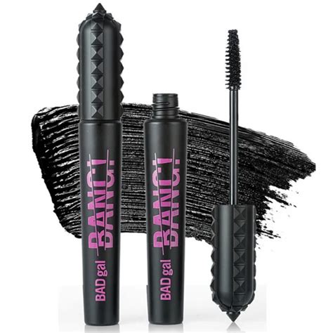 Black Anti Smudge Liquid Mascara Lasting Waterproof Eyes Makeup Lash Curling Extension Fiber
