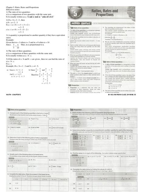 Form 2 Mathematics Notes Exercise By Kelvin Chapter 5 Pdf Ratio Subspecies Of Canis Lupus